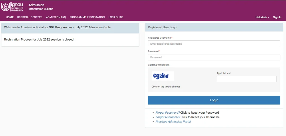 IGNOU Student Login 2024 - Stepwise Guide for New and Old Students